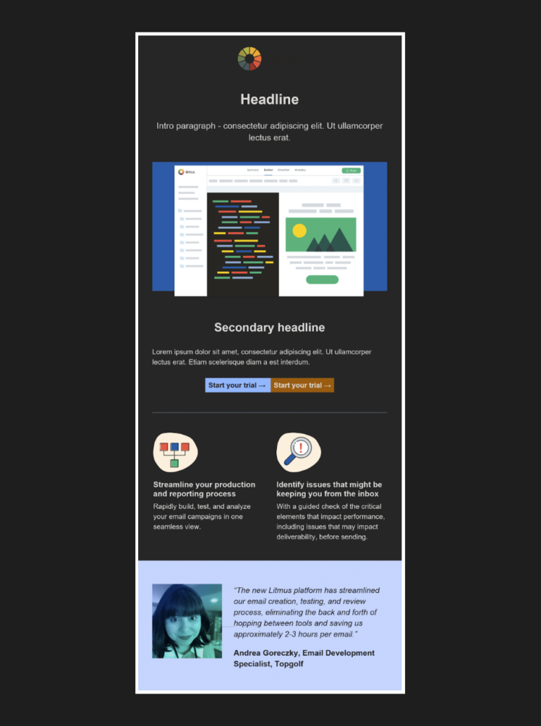 Dark mode for email marketing. How to design such emails? | Elastic Email