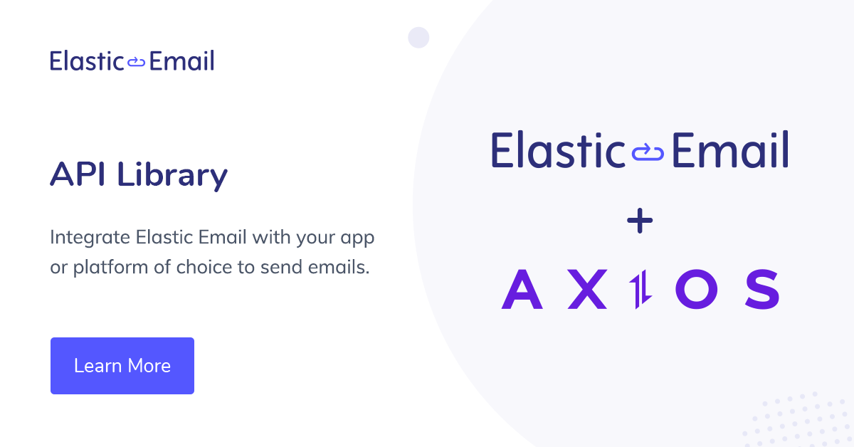 Typescript Axios API Library - Elastic Email
