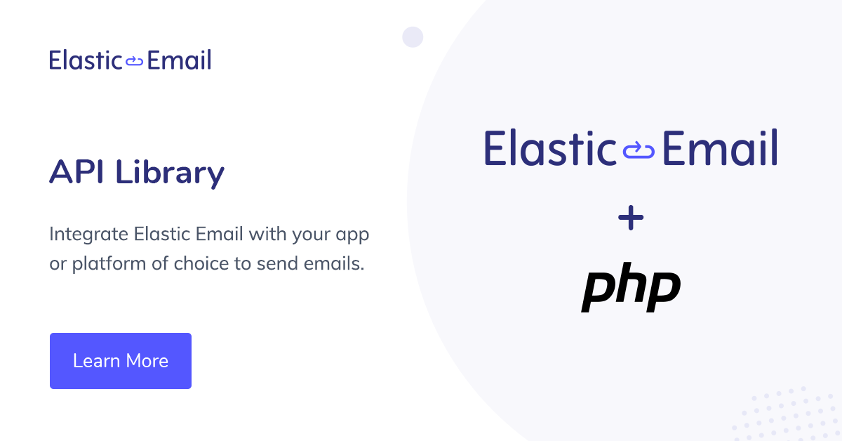 PHP - Elastic Email