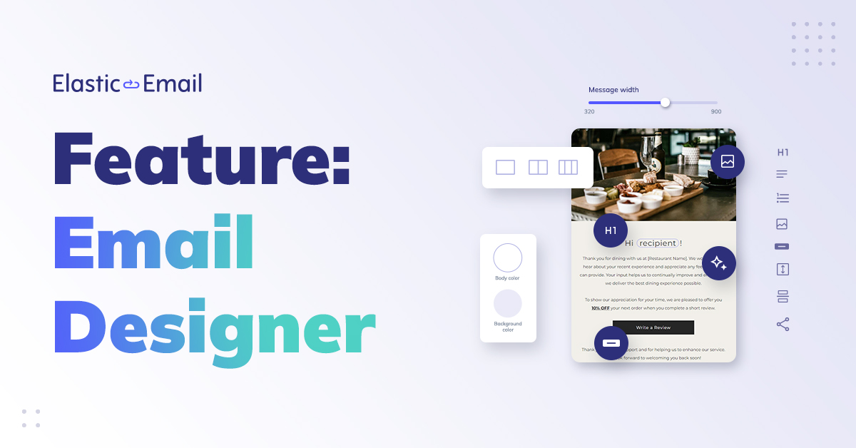 Email designer to create stunning newsletters | Elastic Email